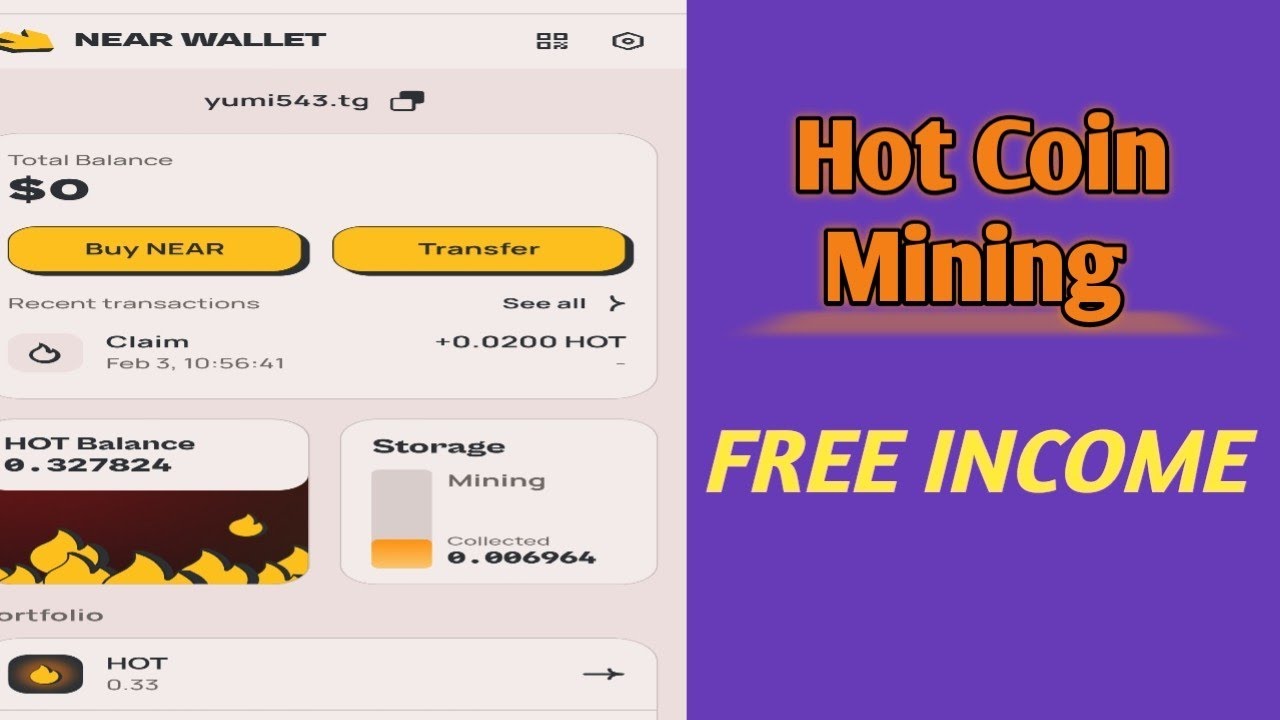 HOT Coin Mining Process || How to Mine HOT Coin || #freeincomesr # ...
