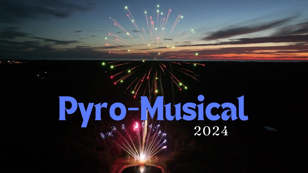 2024 Pyro-Musical with DMX lights. Cobra fired and 3d Finale program ...