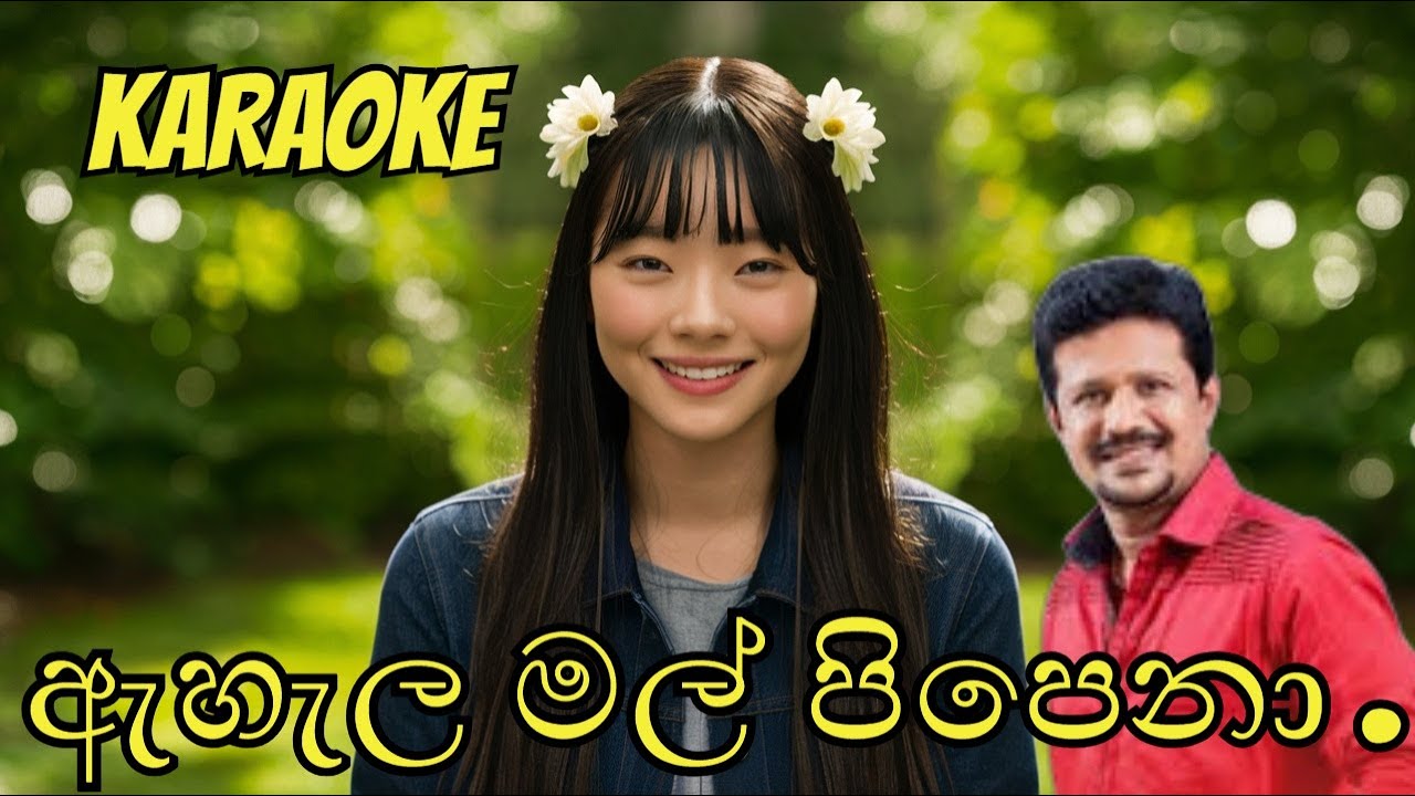 AHALA MAL PIPENA DEWATA KARAOKE Ahala Mal Pipena Karaoke (Without Voice ...