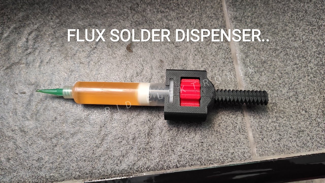 FLUX DISPENSER // ALAT PENDORONG FLUX SOLDER - YouTube