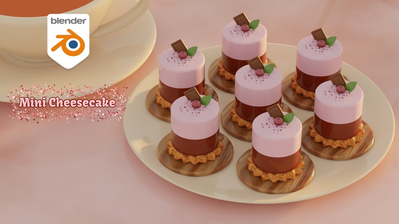 Mini Cheesecake I Making Process in Blender - YouTube