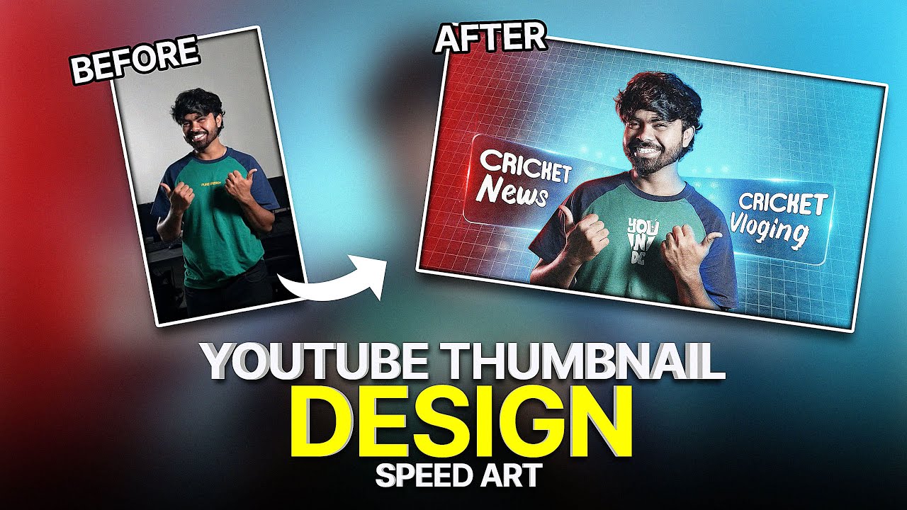 Youtube Thumbnail Design | Photoshop | Sudarshan Bhutada | Speed art ...