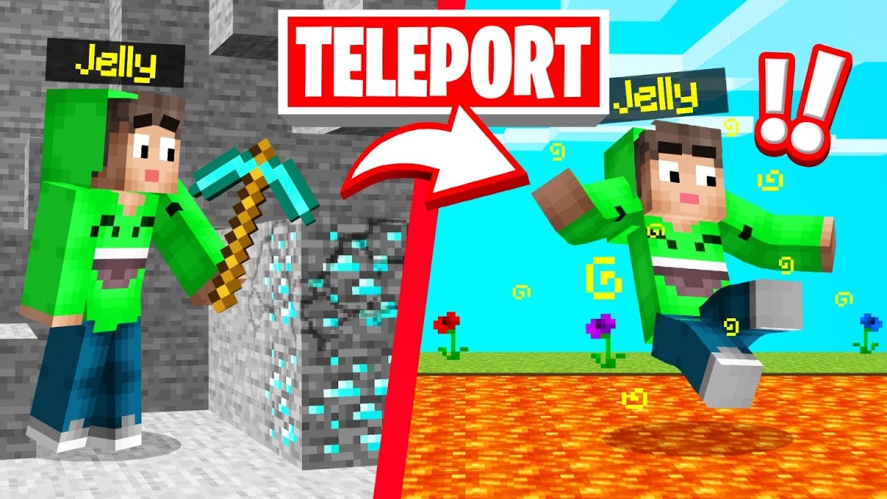 MINE = TELEPORT TROLL In SPEEDRUNNERS vs. HUNTERS! (Minecraft) - YouTube