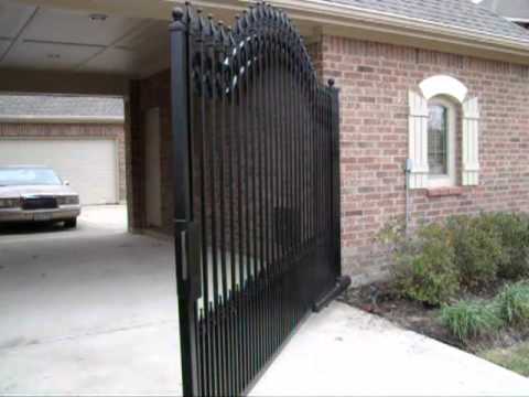 Gate with Magnetic Lock - YouTube