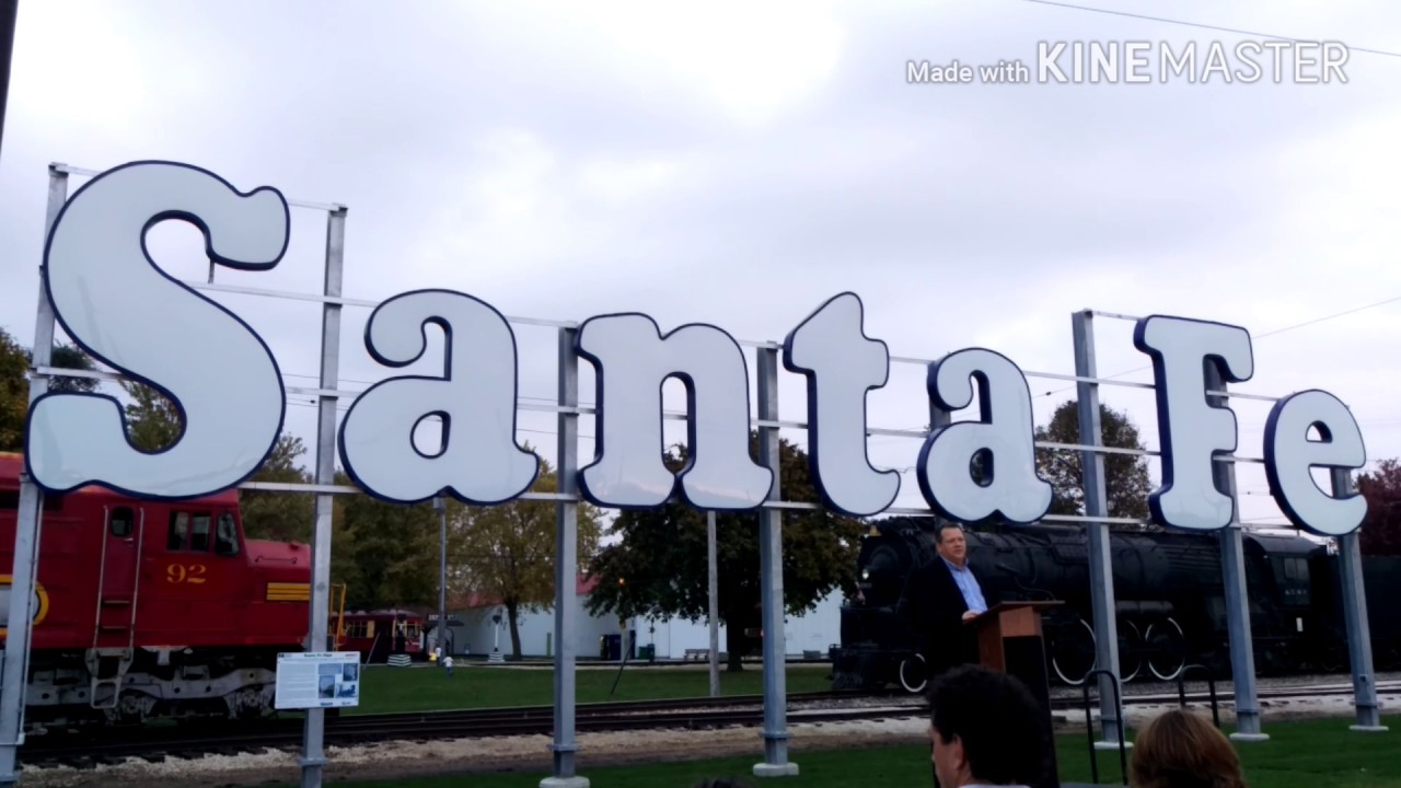 Historic Santa Fe Sign Lighting Ceremony at the IRM on 10-29-16! - YouTube