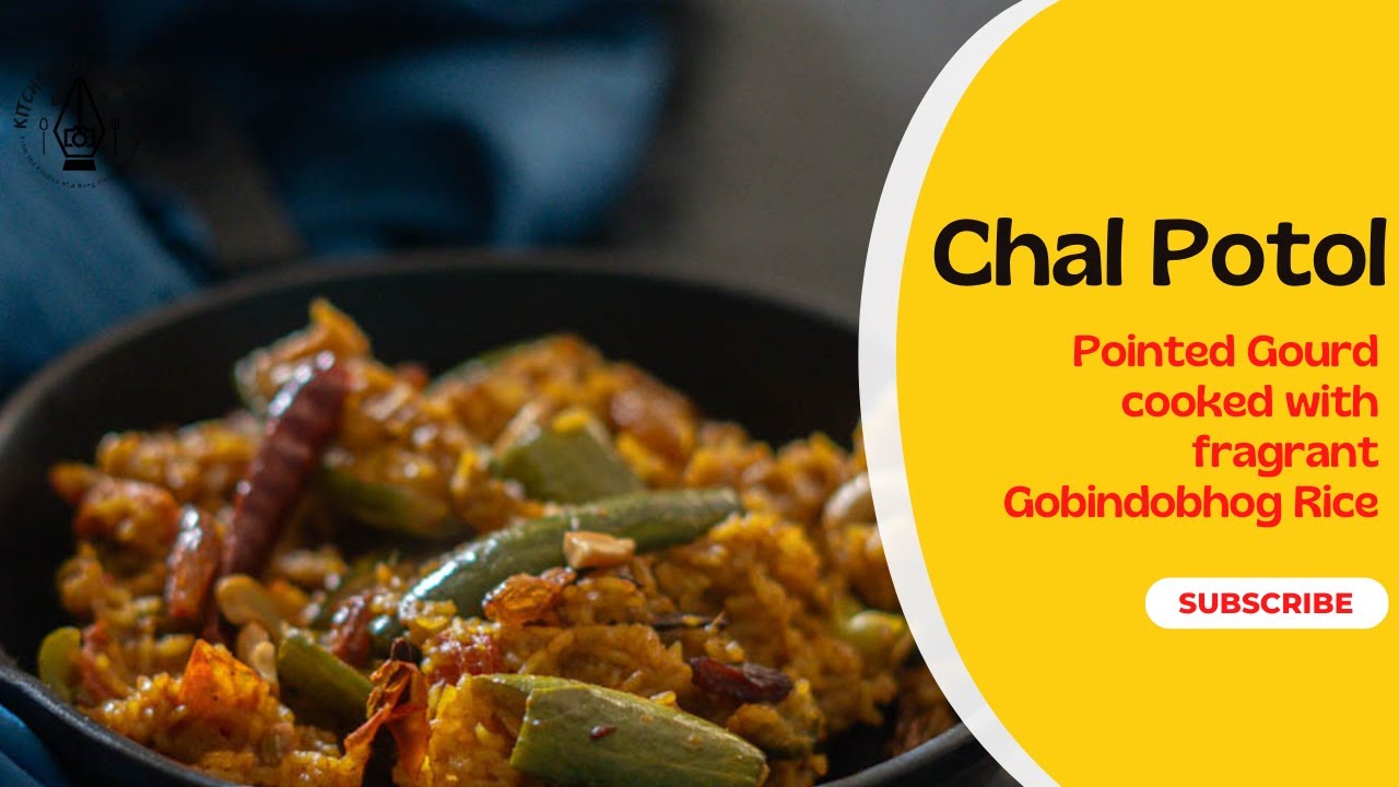 Chal Potol Recipe | নিরামিষ চাল পটল রেসিপি | Pointed Gourd cooked with ...