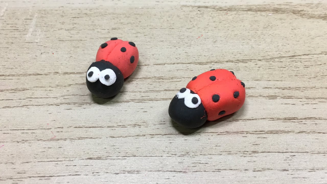 How to clay ladybug - YouTube