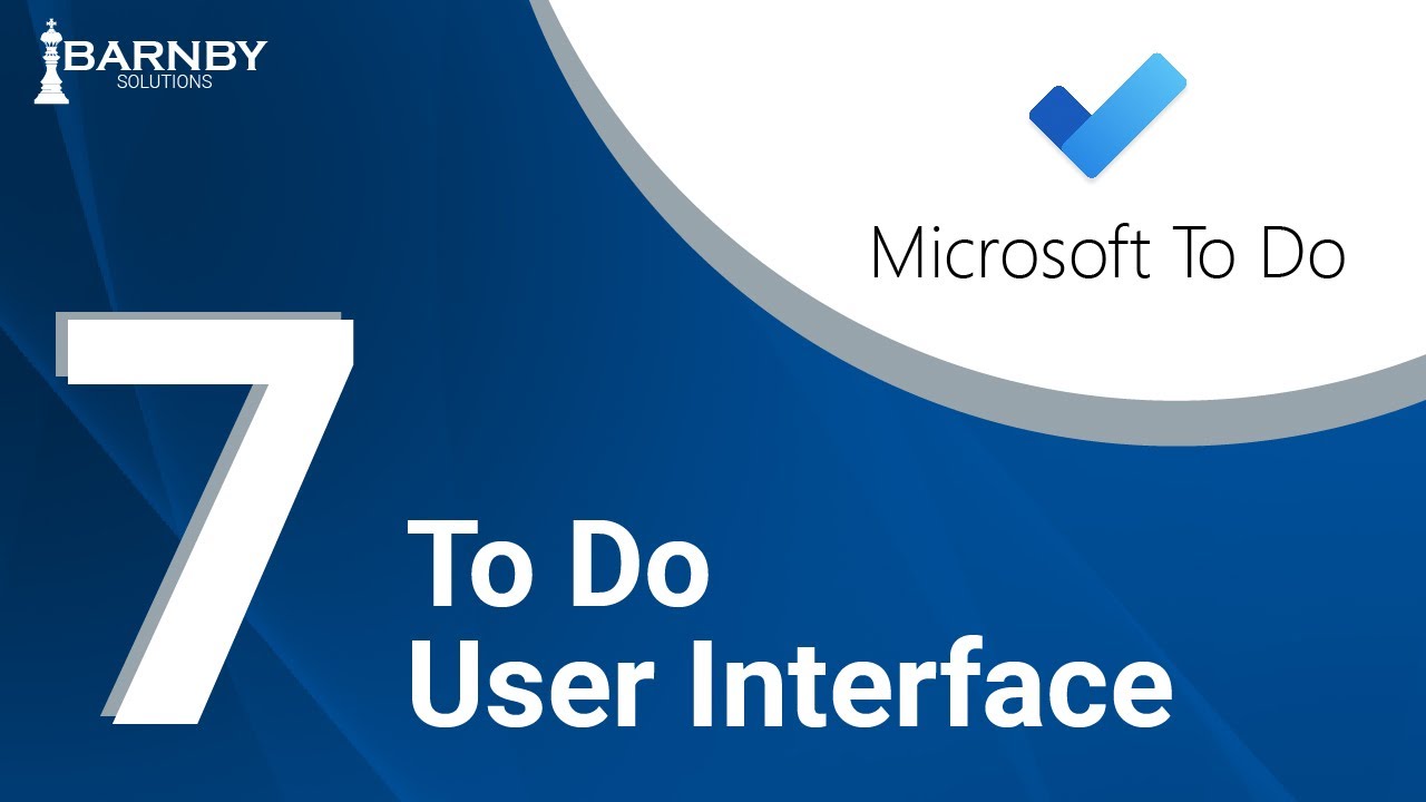 7 | To Do User Interface - YouTube
