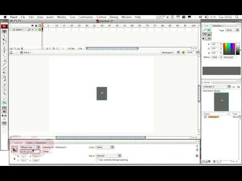 Flash ActionScript 3.0 move object - YouTube