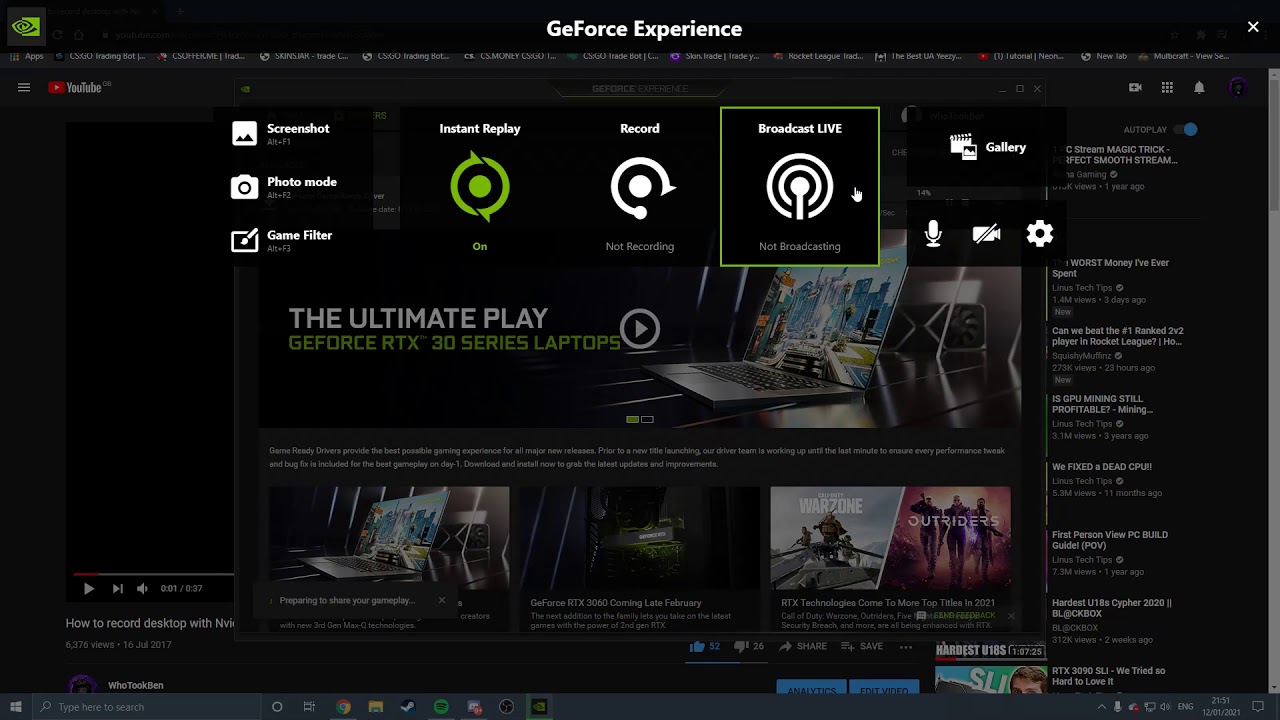 How To Record Desktop With Nvidia Shadowplay 2021 Less Than 10 How To Record Desktop With Nvidia Shadowplay 2021 Less Than 10