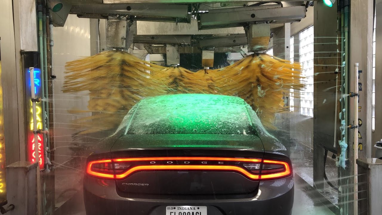 (Quad Take) Awesome Ryko Rocket Tunnel At Touch N Go Car Wash - 805 ...