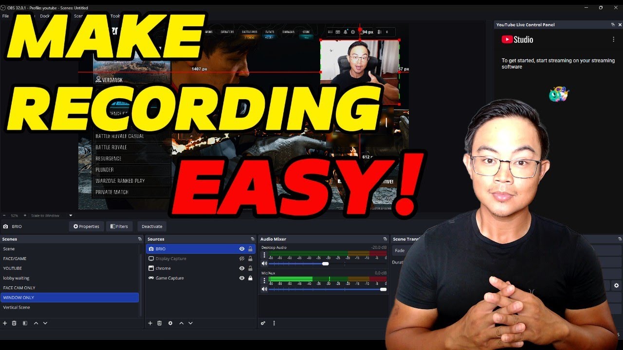Easy OBS Setup for Recording Call of Duty Gameplay | Step-by-Step ...