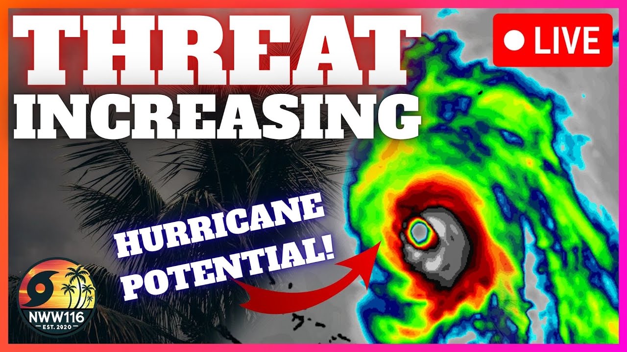 🔴JUST IN: Hurricane Potential INCREASING As Tropical Wave Moves Off ...