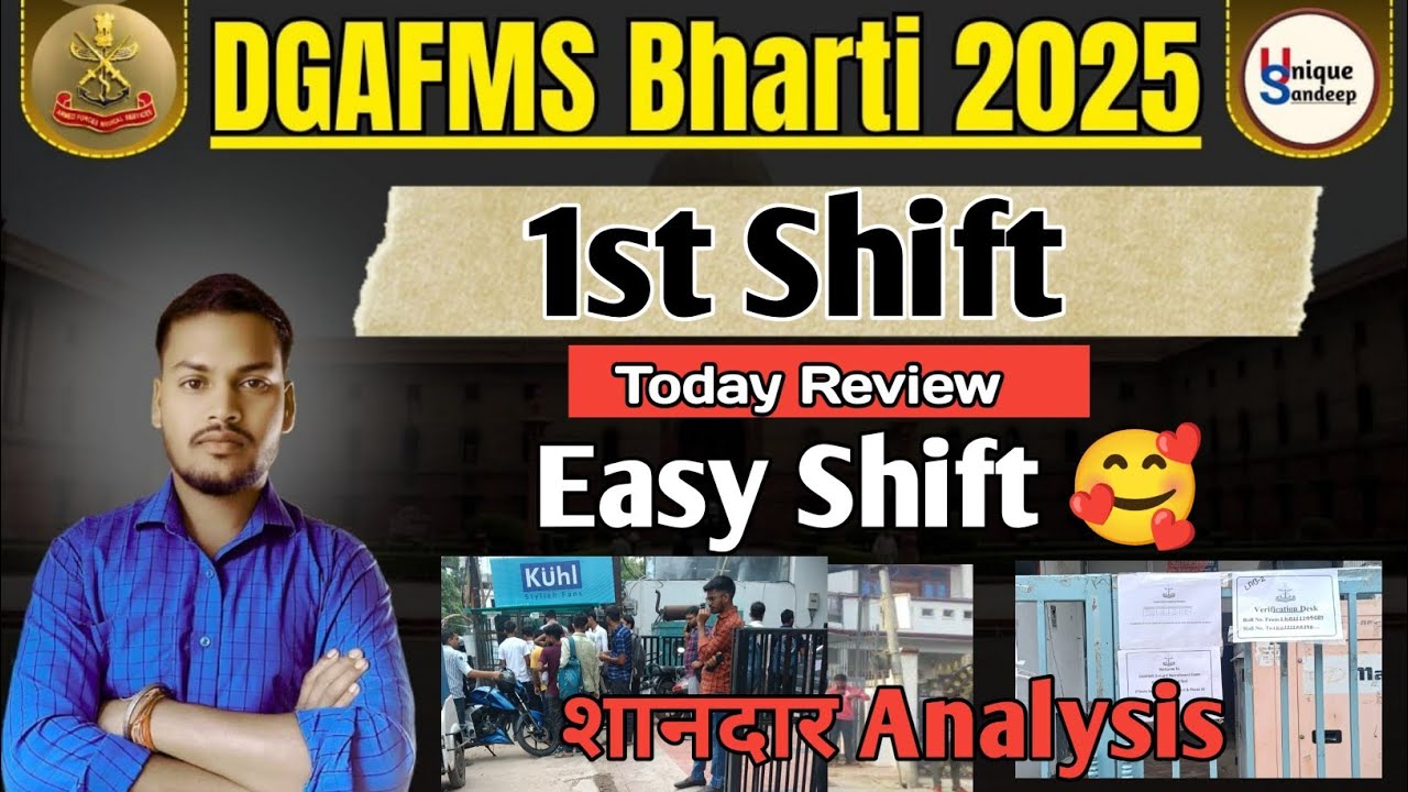 Dgafms 1st shift 03/06/25 // dgafms today exam review Lucknow center ...