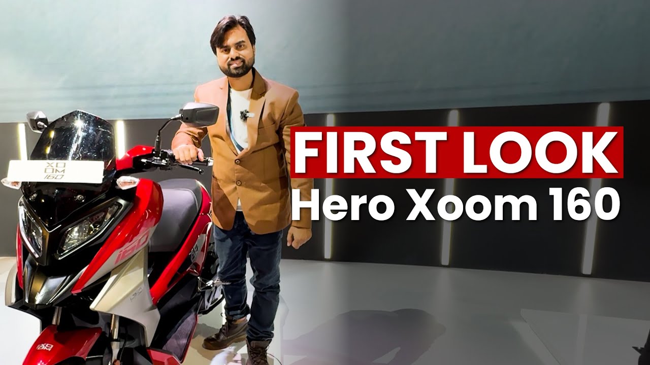 Hero Xoom 160 Maxi-Scooter Walkaround | Bharat Mobility Expo 2024 - YouTube