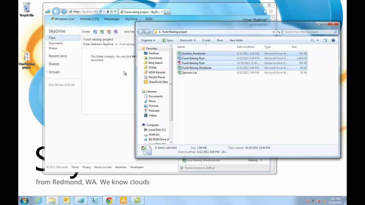 SkyDrive updates sharing and file management - YouTube