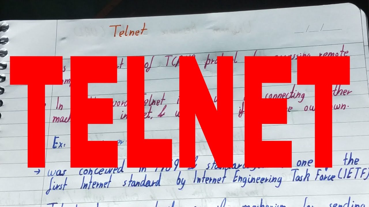 Telnet|What is telnet|Telnet in computer networks|Telnet protocol ...