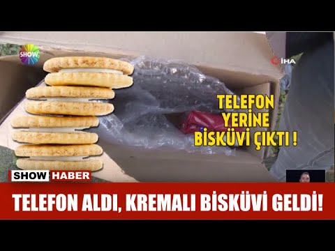 Telefon aldı, kremalı bisküvi geldi!