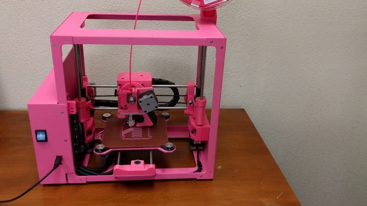 LulBot Mini 3d printer custom pink - YouTube