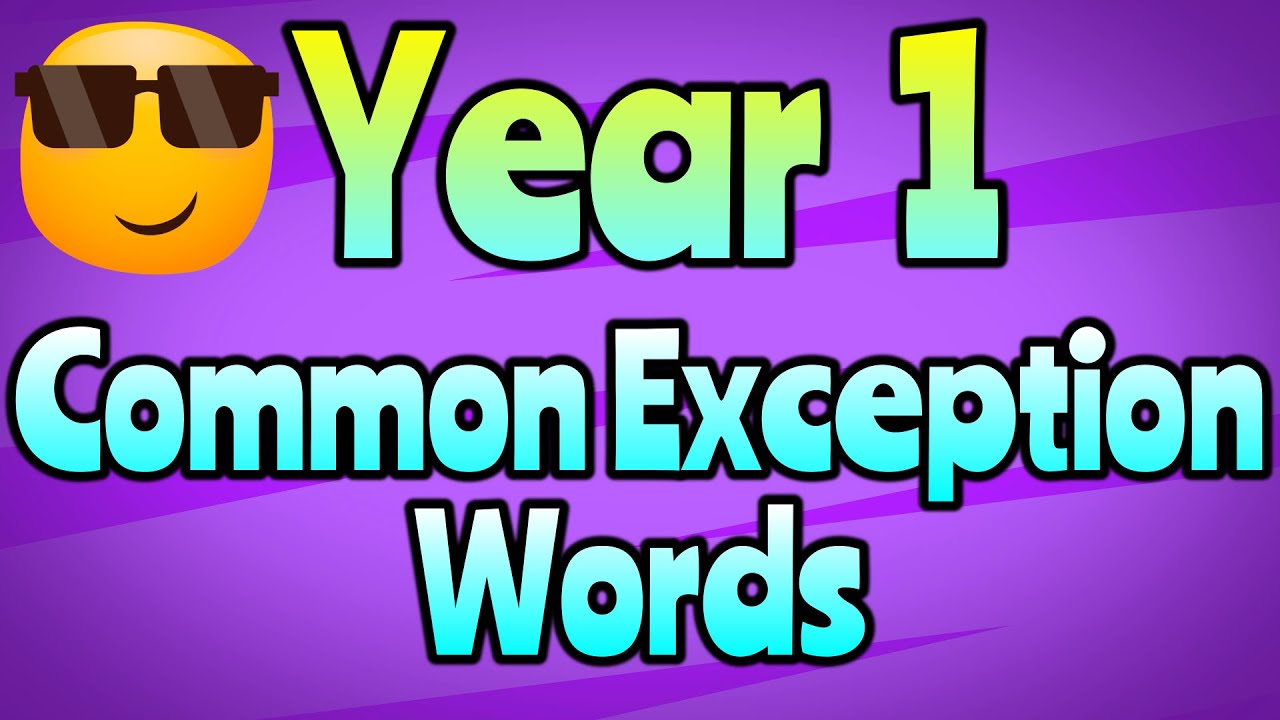 YEAR 1 COMMON EXCEPTION WORDS Sight Words Miss Ellis year1 YouTube year-1-common-exception-words-sight-words-miss-ellis-year1-youtube