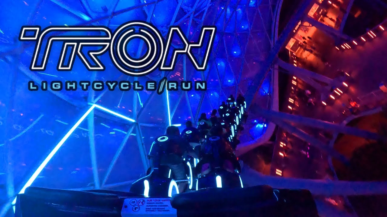 TRON Lightcycle Run On Ride POV 4K - Magic Kingdom - Walt Disney World ...