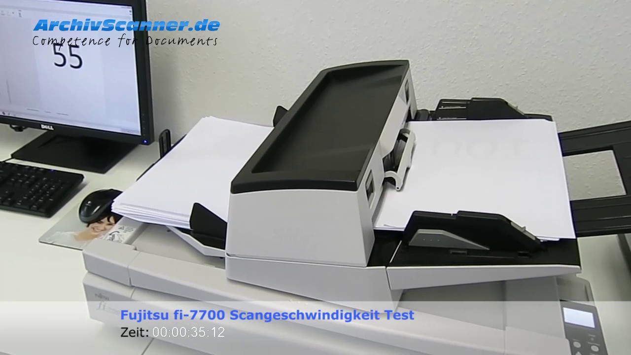 Fujitsu Scanner fi 7700 Geschwindigkeitstest - Scannt er wirklich 100 ...