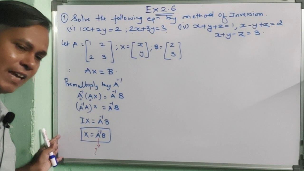 Application of matrices / inversion method/ reduction method / word ...