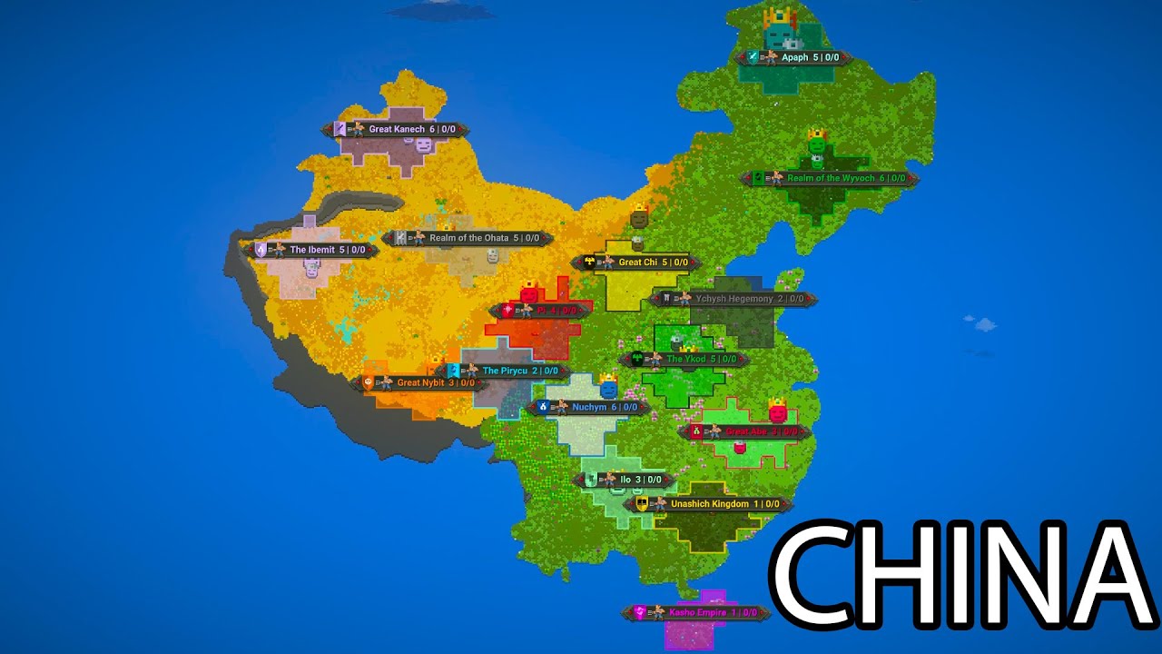 BATTLE ROYAL for CHINA - Worldbox Timelapse - YouTube