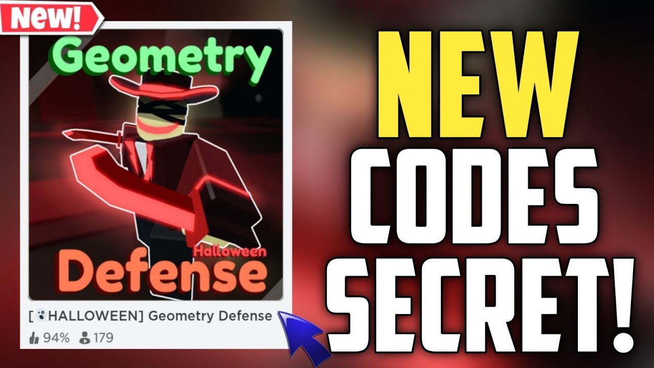 Geometry Defense New Codes!! | ROBLOX *SECRET* CODES [HALLOWEEN] - YouTube