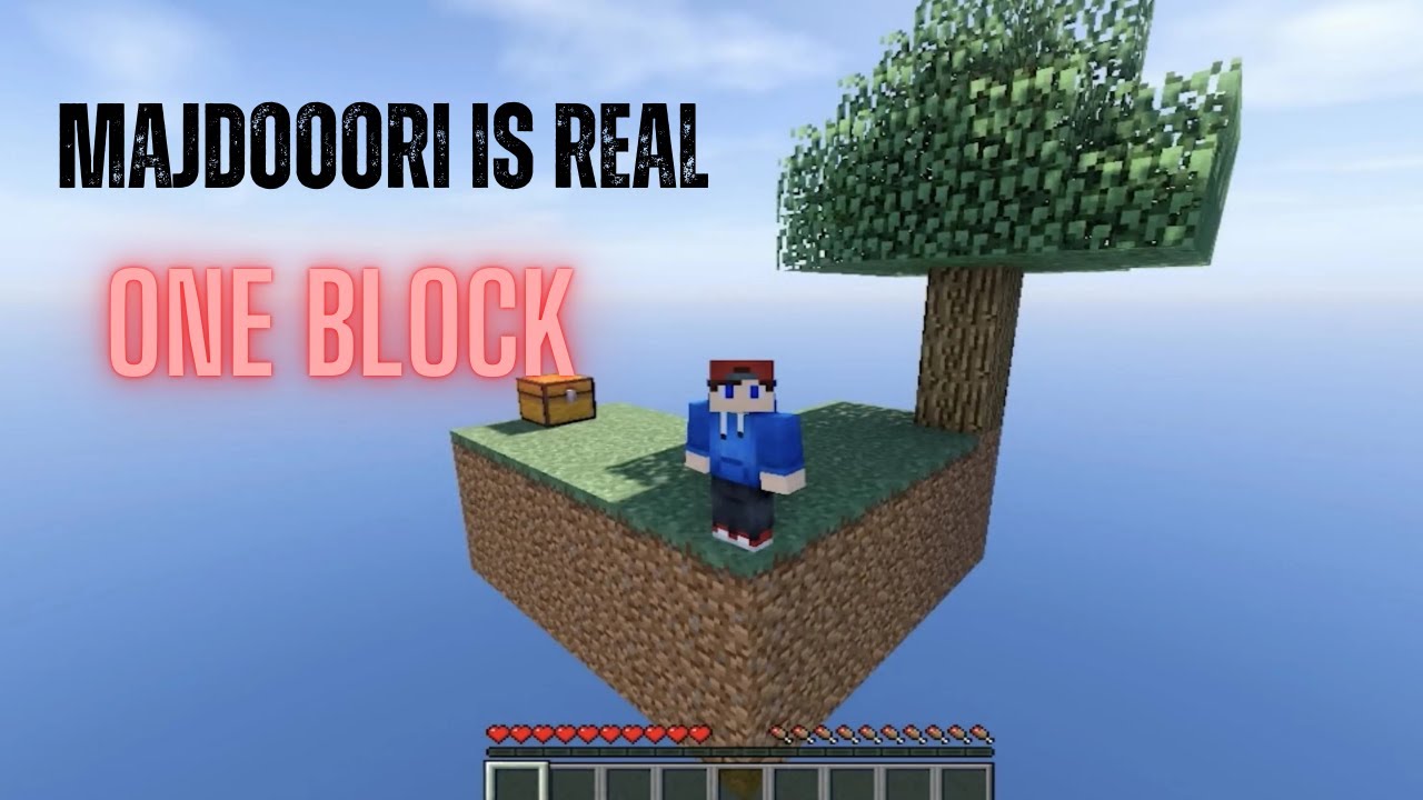 Balldev doiing majdoori on skyblock - YouTube