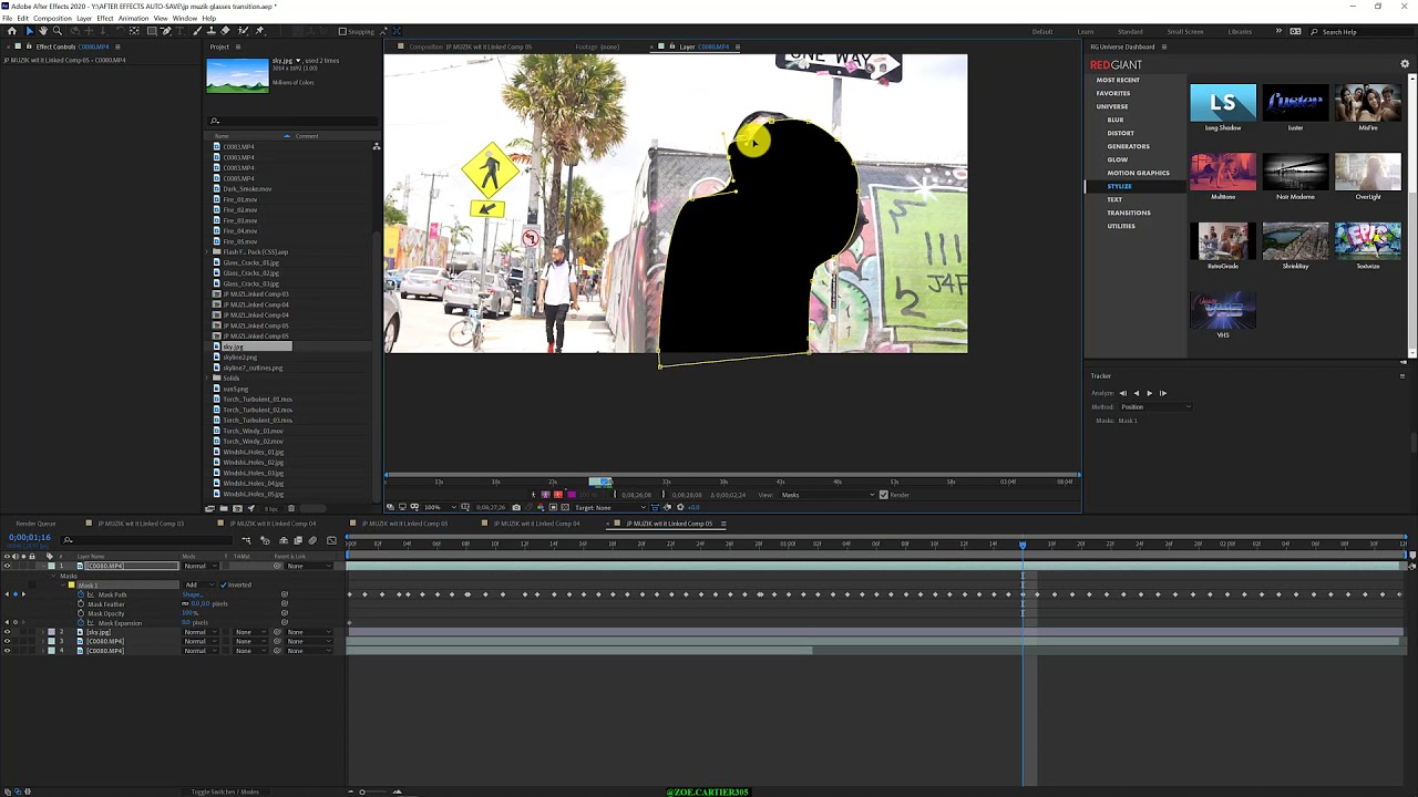 adobe after effects | sky replacement using colorama | - YouTube