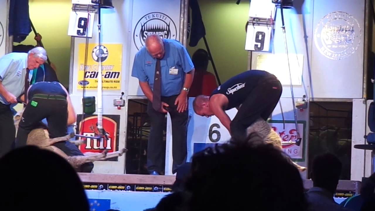David Fagan and Rowland Smith - NZ Shearing Championships - YouTube