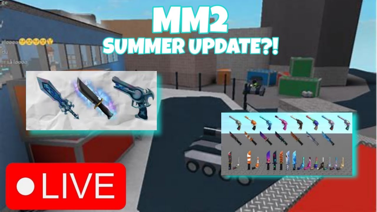 Playing Roblox MM2 Summer Update Live! - YouTube