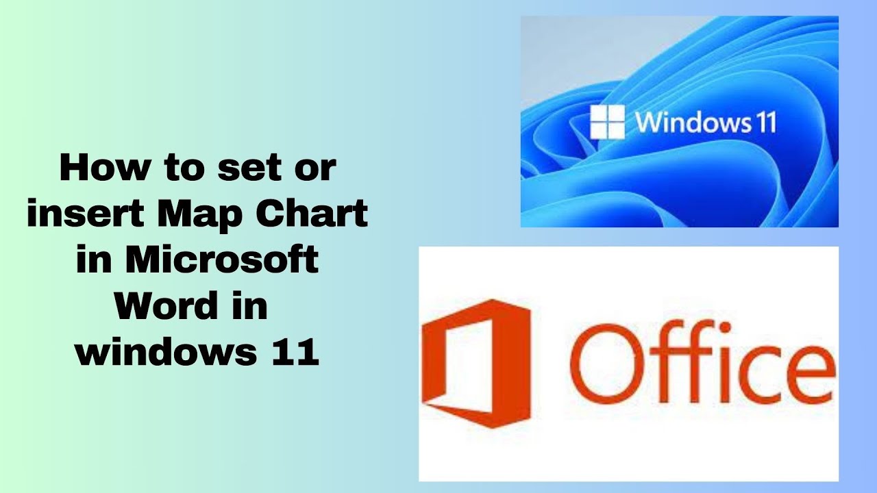 How to set or insert Map Chart in Microsoft Word in windows 11 - YouTube