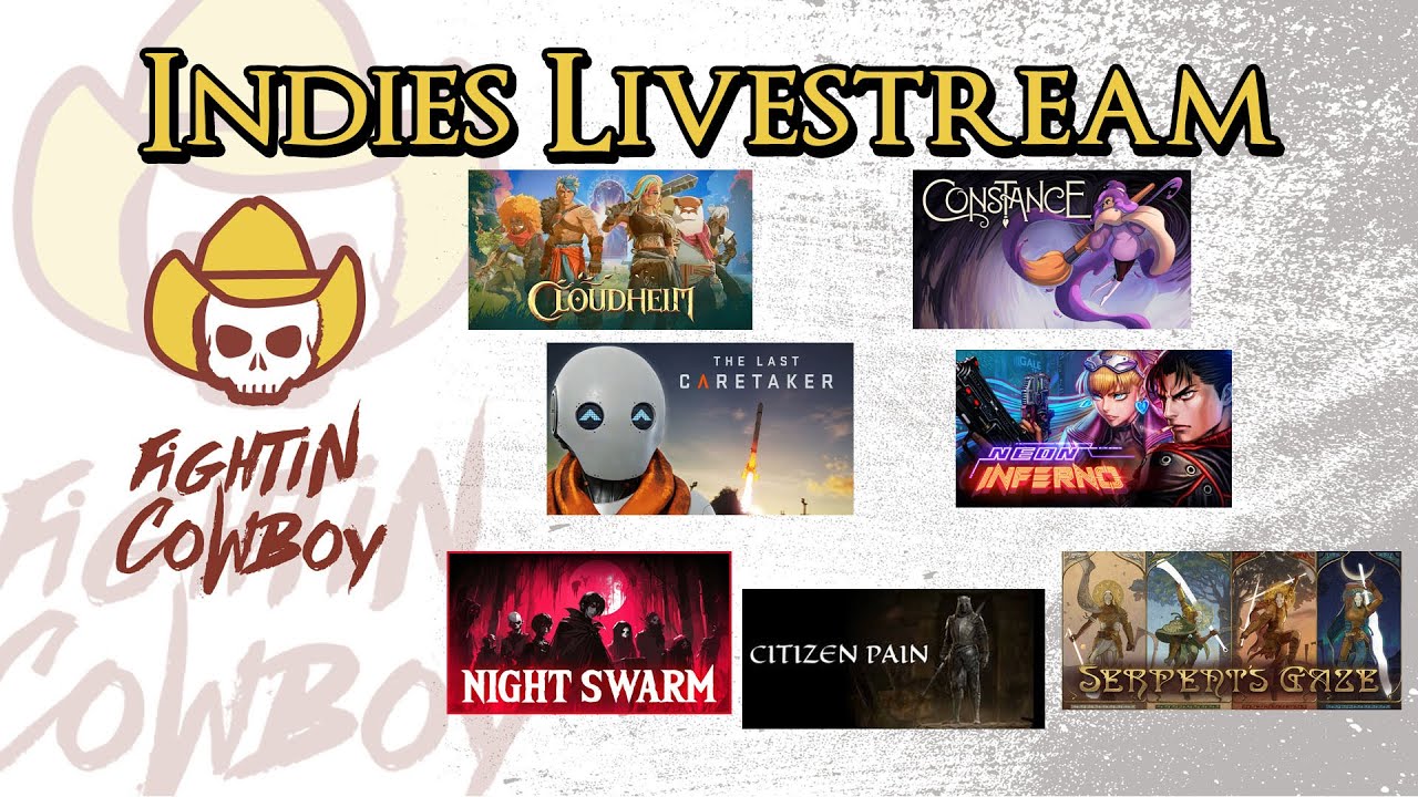 🔴Live - Indies Stream - Constance, The Last Caretaker, Grime II & More ...