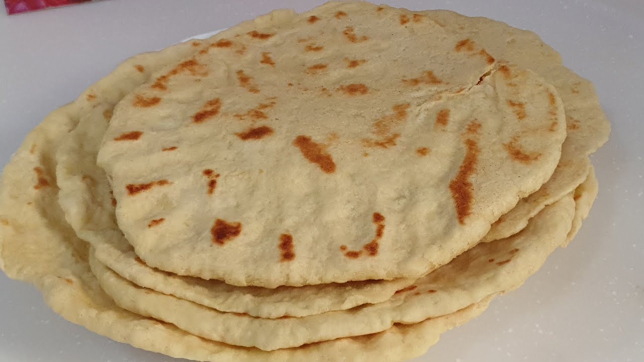 خبز الشراك _لعمل المسخن -للأكل رقيق وخفيف Shrak bread - to make heated ...
