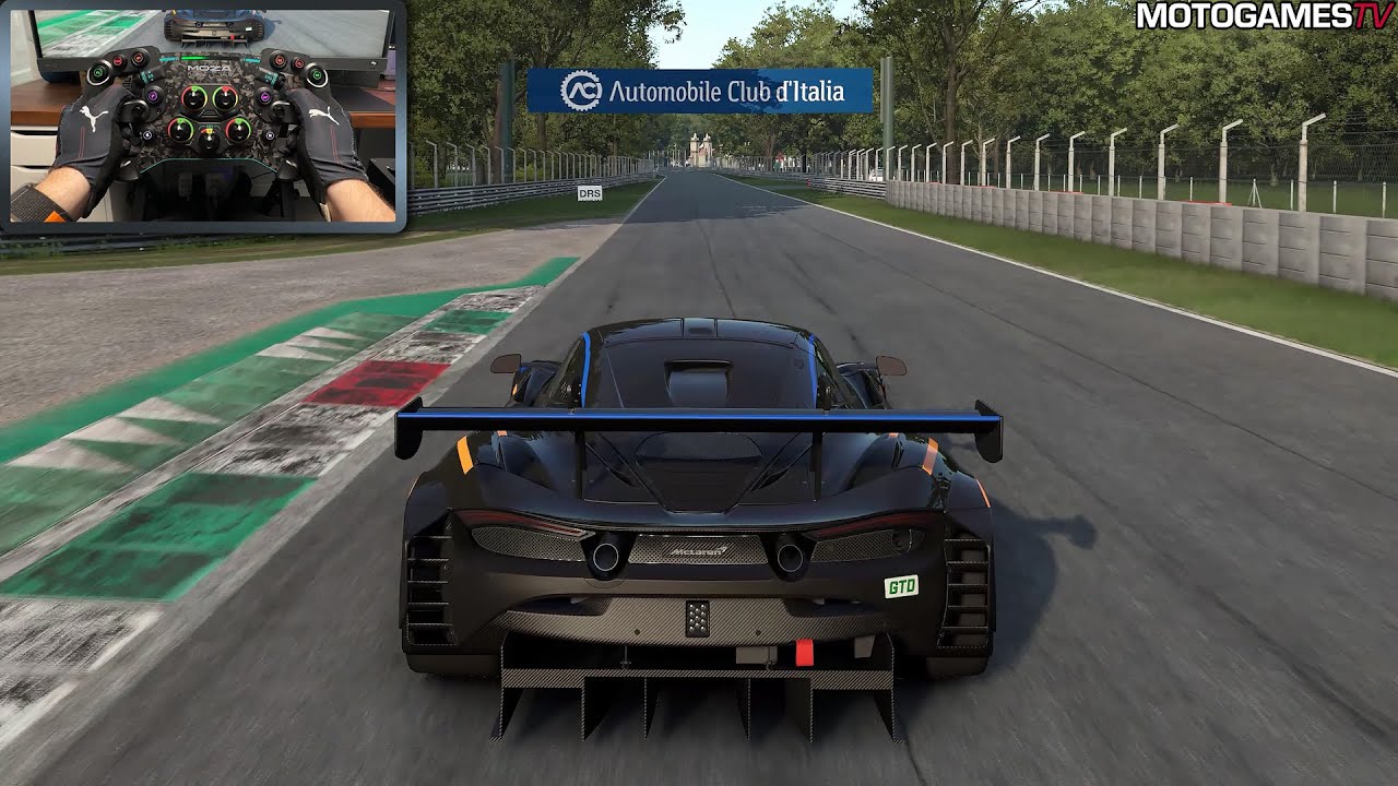 Automobilista 2 - McLaren 720S GT3 Evo at Monza | Moza DD R9 Gameplay ...