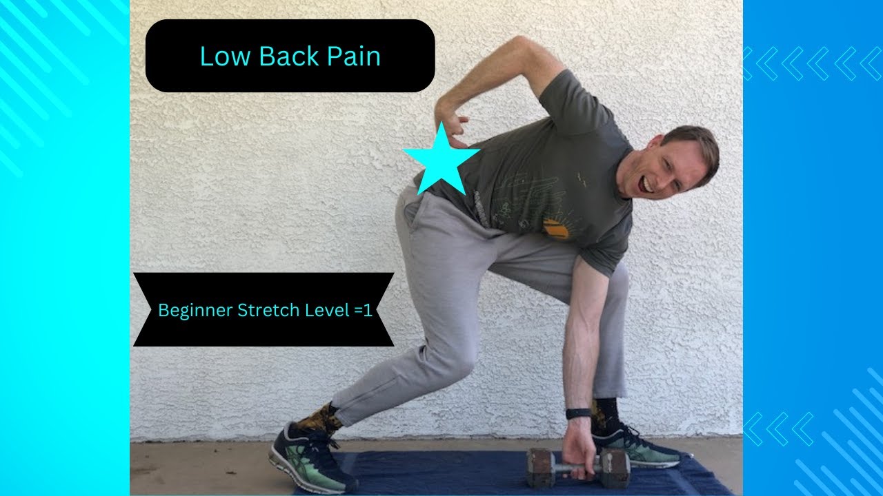 RELIEVE your low back tightness, BEGINNER stretch level ONE - YouTube