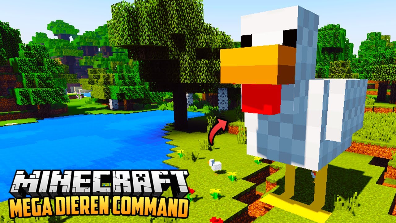 MEGA DIEREN in EEN COMMAND - Minecraft Command Showcase - YouTube