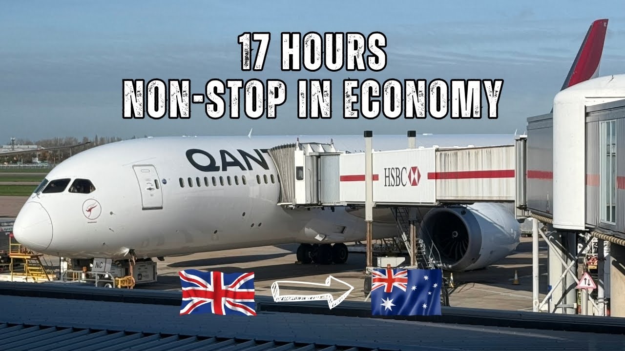 QANTAS B787-9 QF10 Economy Class - London Heathrow to Perth Australia ...