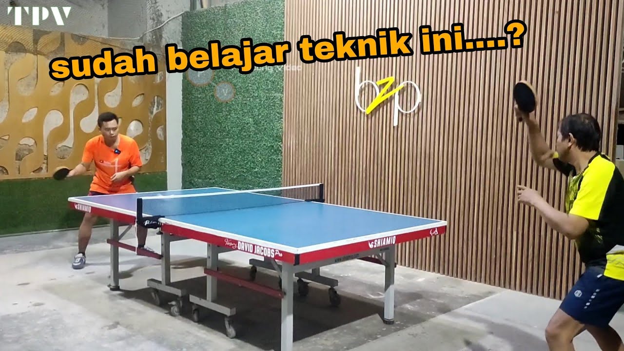 Sudah belajar teknik ini||teknik dasar melalukan block spin tenis meja ...