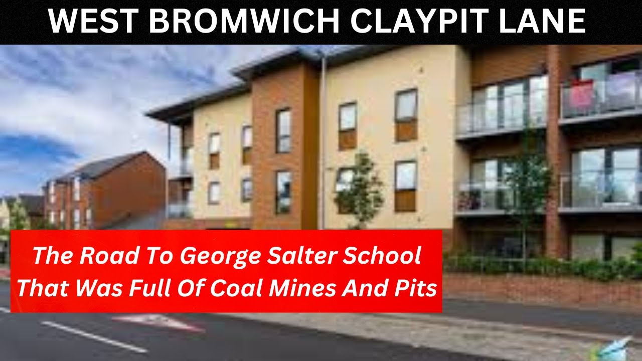 WEST BROMWICH CLAYPIT LANE, The road to George Salter SCHOOL along Mine ...