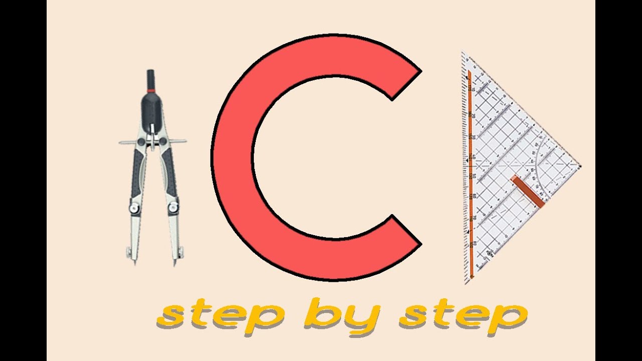 For Kids, Draw small letter C on graph Paper, How to draw English ...