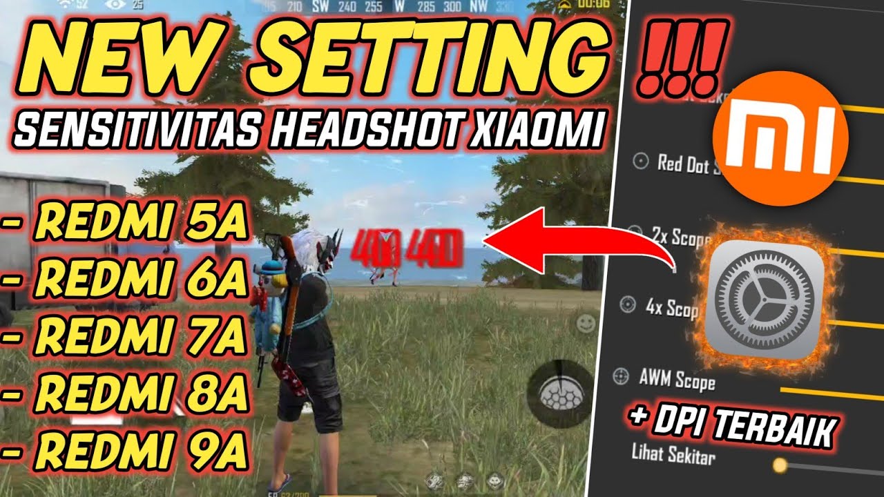 NEW SETTING Sensitivitas Auto Headshot Xiaomi Terbaru 2021 | Redmi 5A,6A,7A,8A,9A - Free Fire ...
