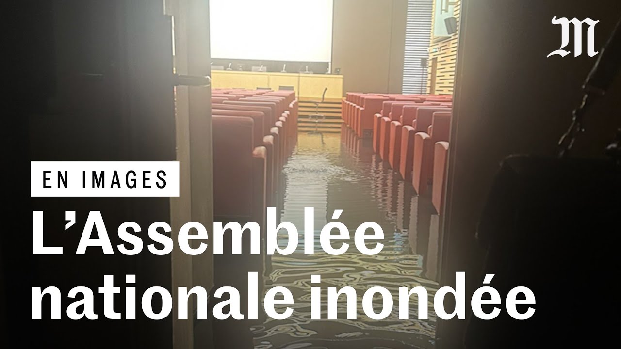 Un bâtiment de l’Assemblée nationale inondé à cause des fortes pluies ...
