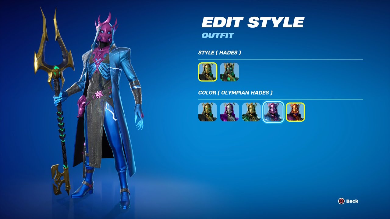 Hades Skin Gameplay Super Style Olympian Hades Fortnite Youtube