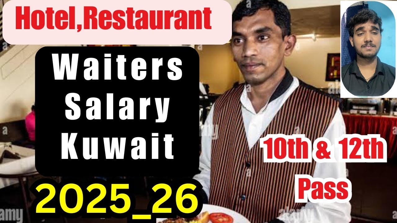 Hotel and Restaurant Waiter Job in Kuwait,10th and 12th Pass,Salary ...
