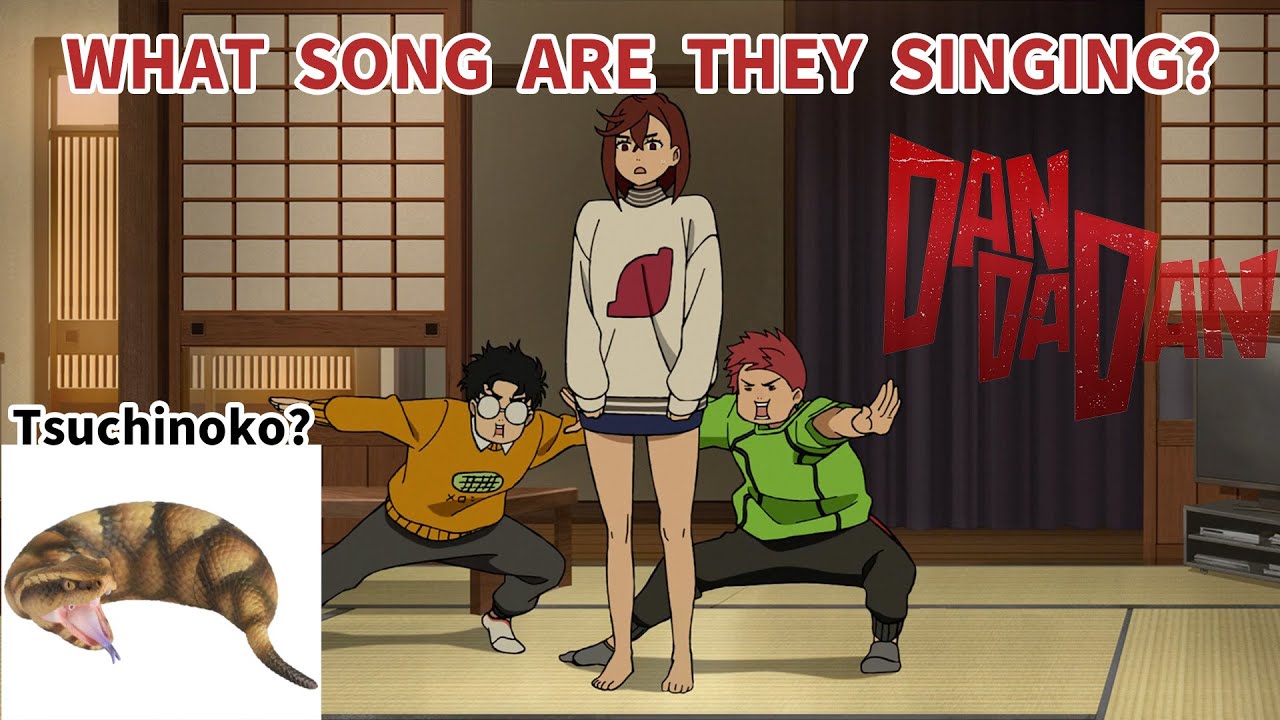 what song are they singing? "Vamo la" "Tsuchinoko?" #dandadan # ...