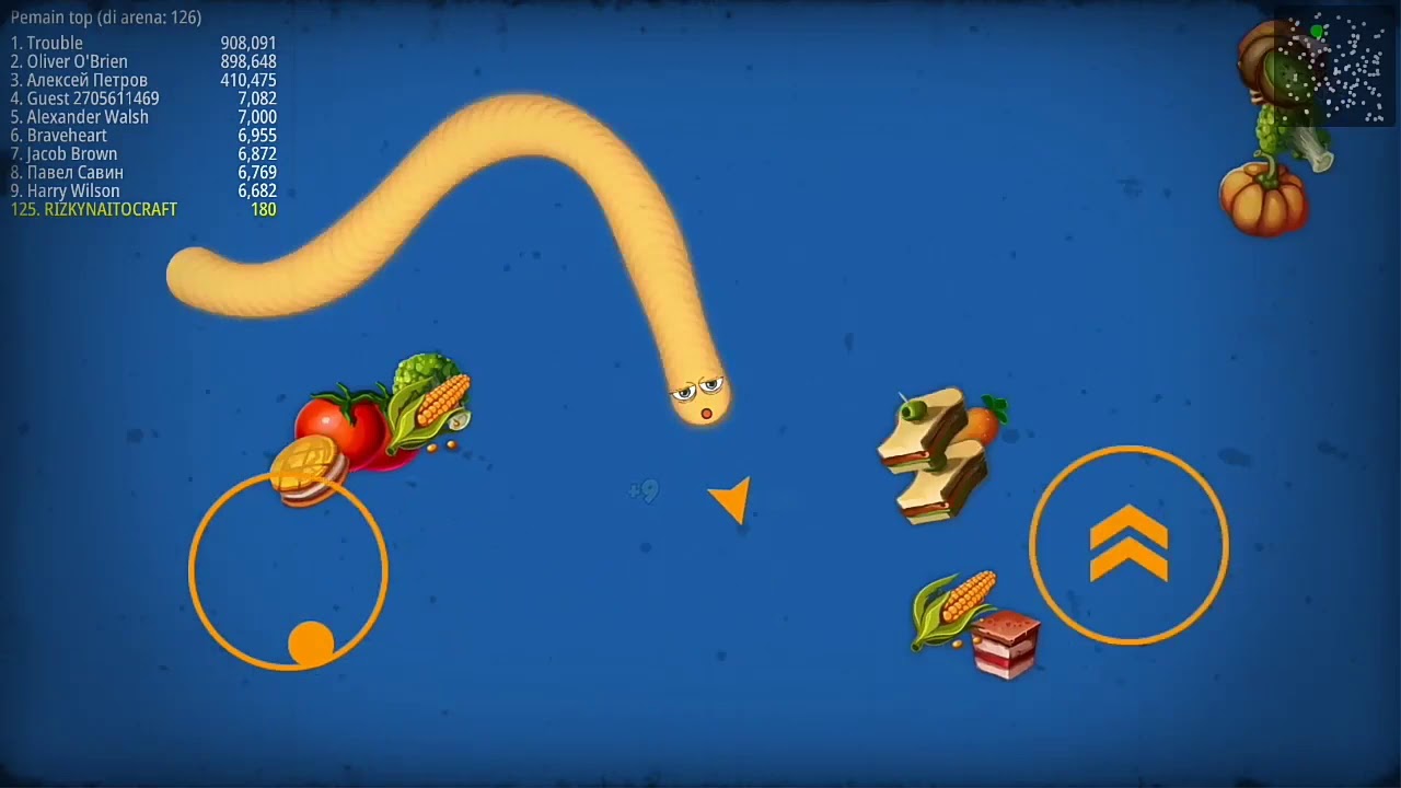 Jadi cacing besar alaska di game ulat😨 - YouTube