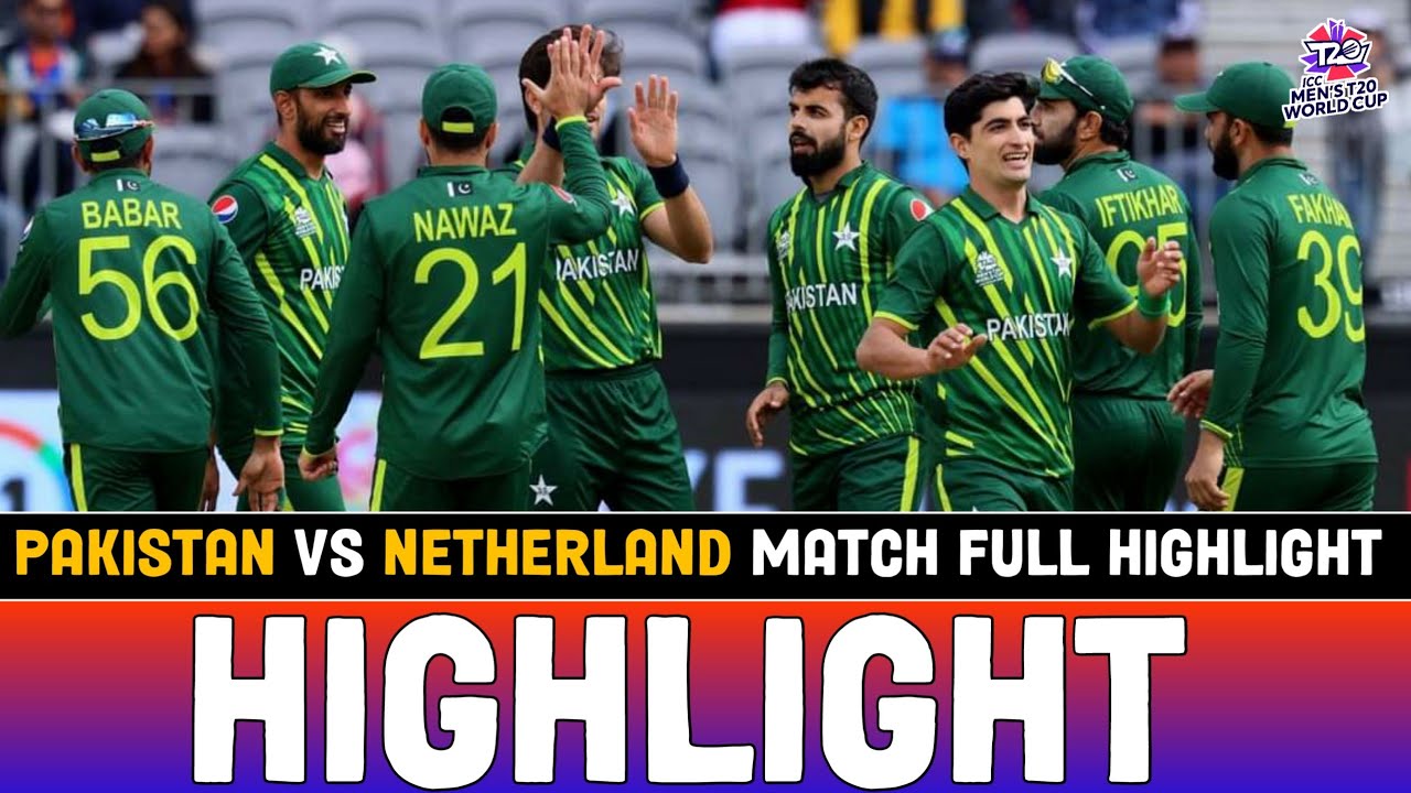 🔴 Pakistan vs Netherlands t20 world cup highlight | PAk vs Ned ...
